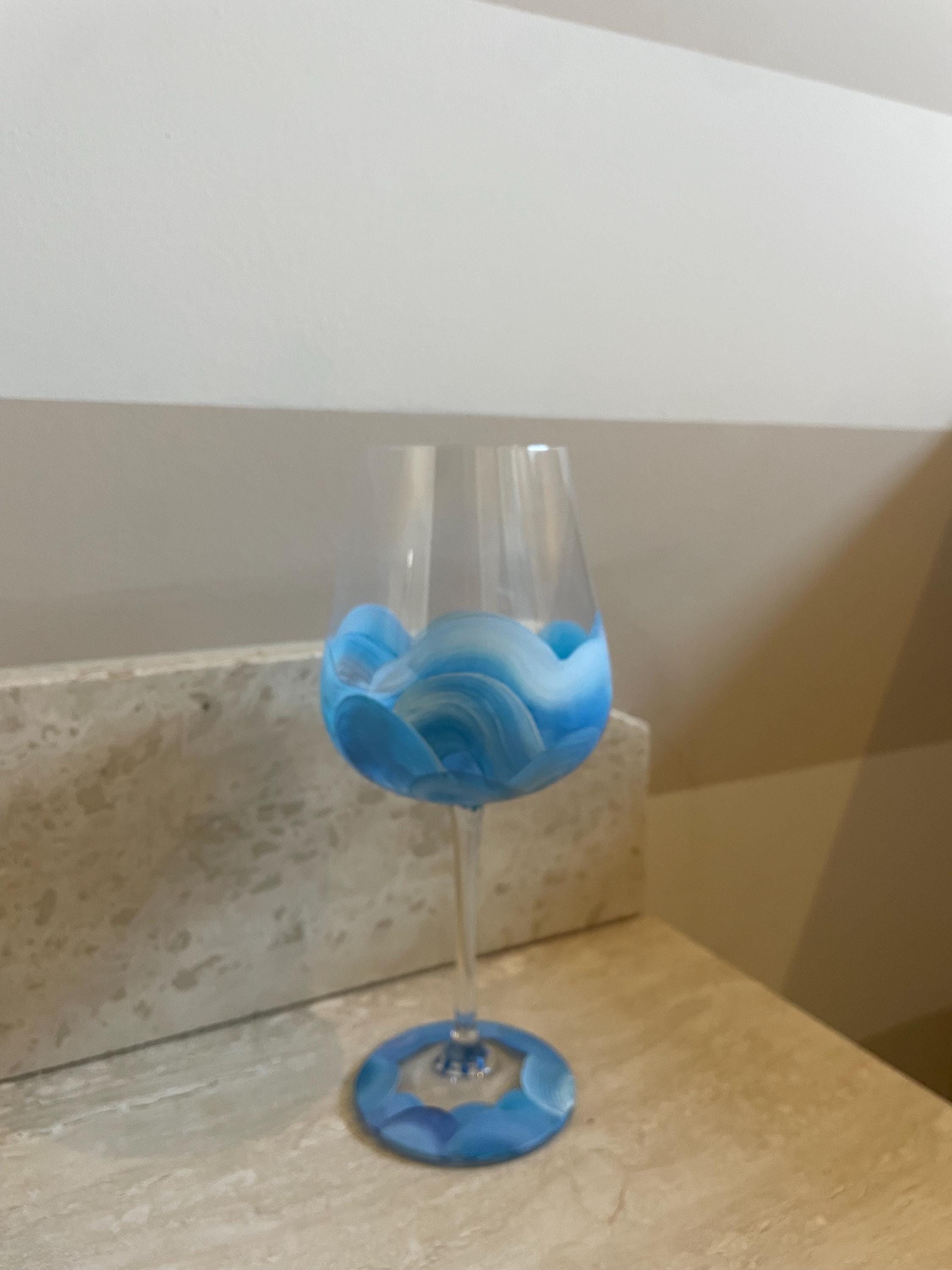 Ocean Wave Wine Glass - Etsy
