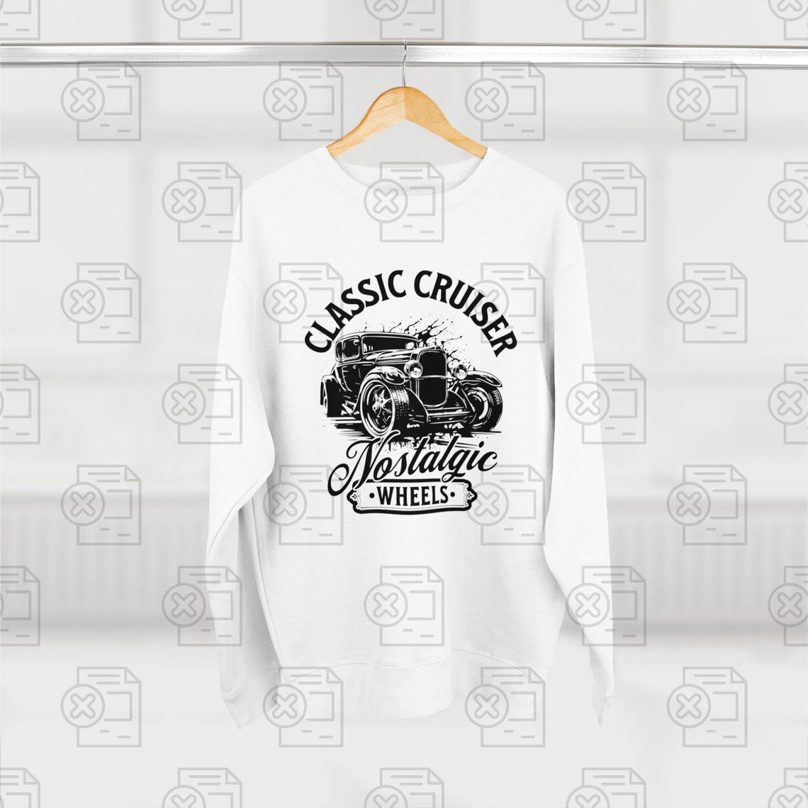 Classic Cruiser SVG Nostalgic Wheels Retro Muscle Car Clipart Vector ...