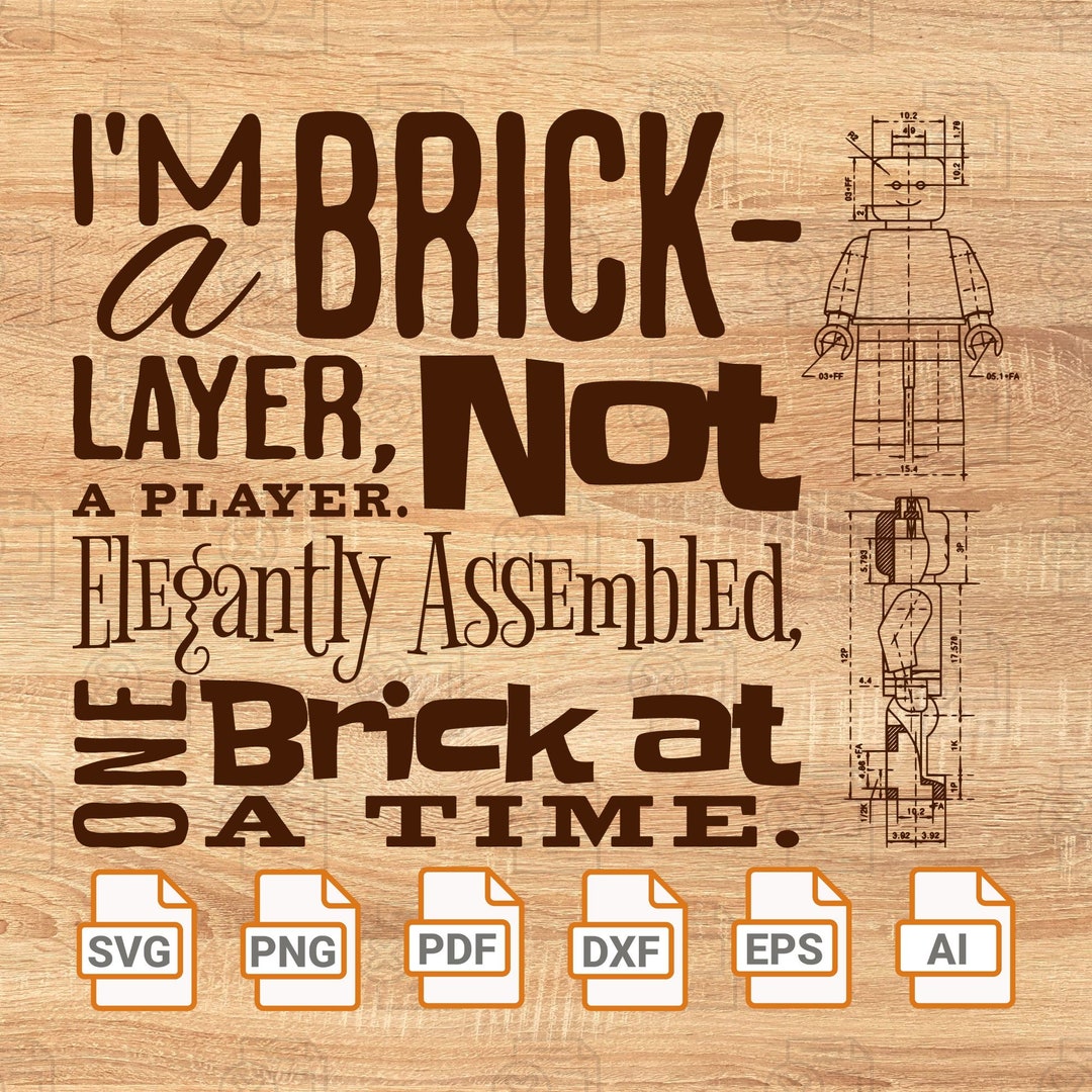 Illustration Inspired Legos, SVG, DXF, PNG| Mini Figurines for Vinyl or ...