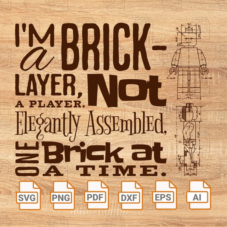 Illustration Inspired Legos, SVG, DXF, PNG| Mini Figurines for Vinyl or ...