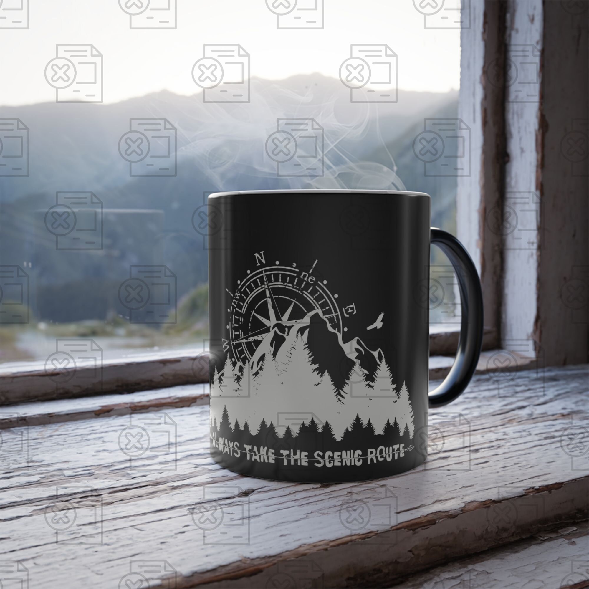 Always Take the Scenic Route Camping Travel Adventure | Compass and ...