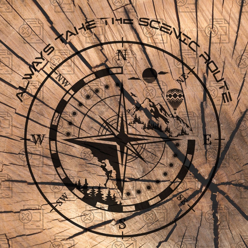 Hot Air Balloon Mountain View Svg Png Eps Pdf Mountaineer Svg Always ...