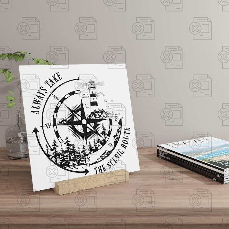 Always Take the Scenic Route Camping Travel Adventure Wild Compass ...