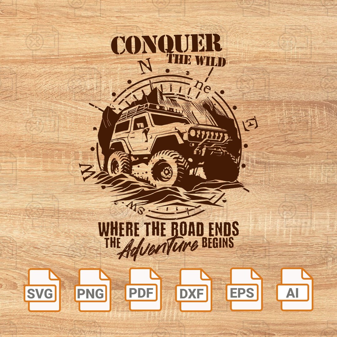 Off-road 4x4 Car SVG: Wild Forest Adventure Design (digital Files) - Etsy