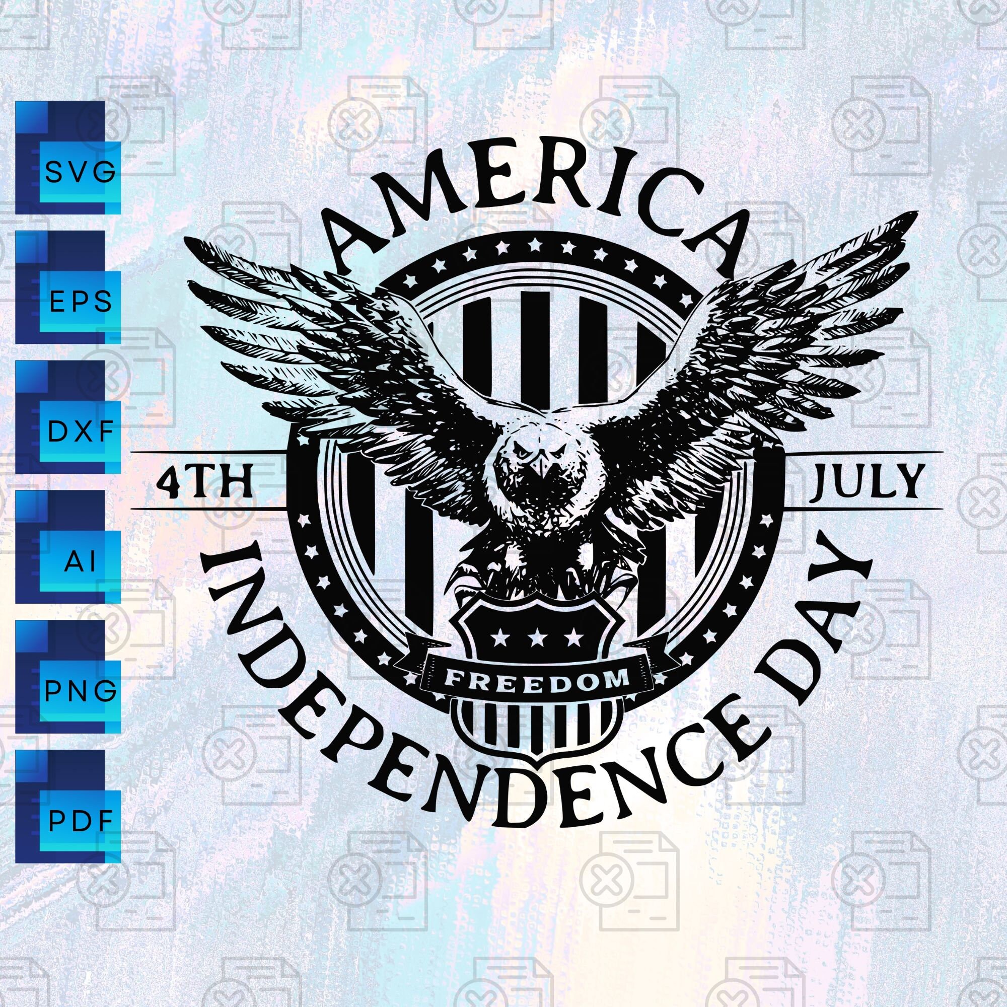 American Flag Eagle SVG Patriotic SVG Eagle Png July Fourth - Etsy