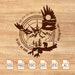 Eagle Compass SVG: Soaring Eagle, Bear, Adventure Design (digital ...