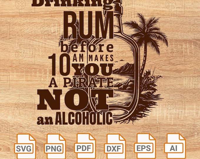 Pirate Rum Skull Art: SVG, PNG, JPG Cut File (digital Download) - Etsy ...