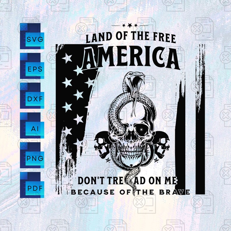 Don't Tread on Me Tattered Flag SVG Cricut Vintage USA - Etsy