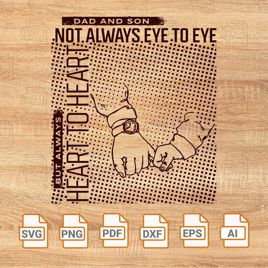 Dad and Son Digital SVG File| Instant Download| Dad Svg| Father Svg ...
