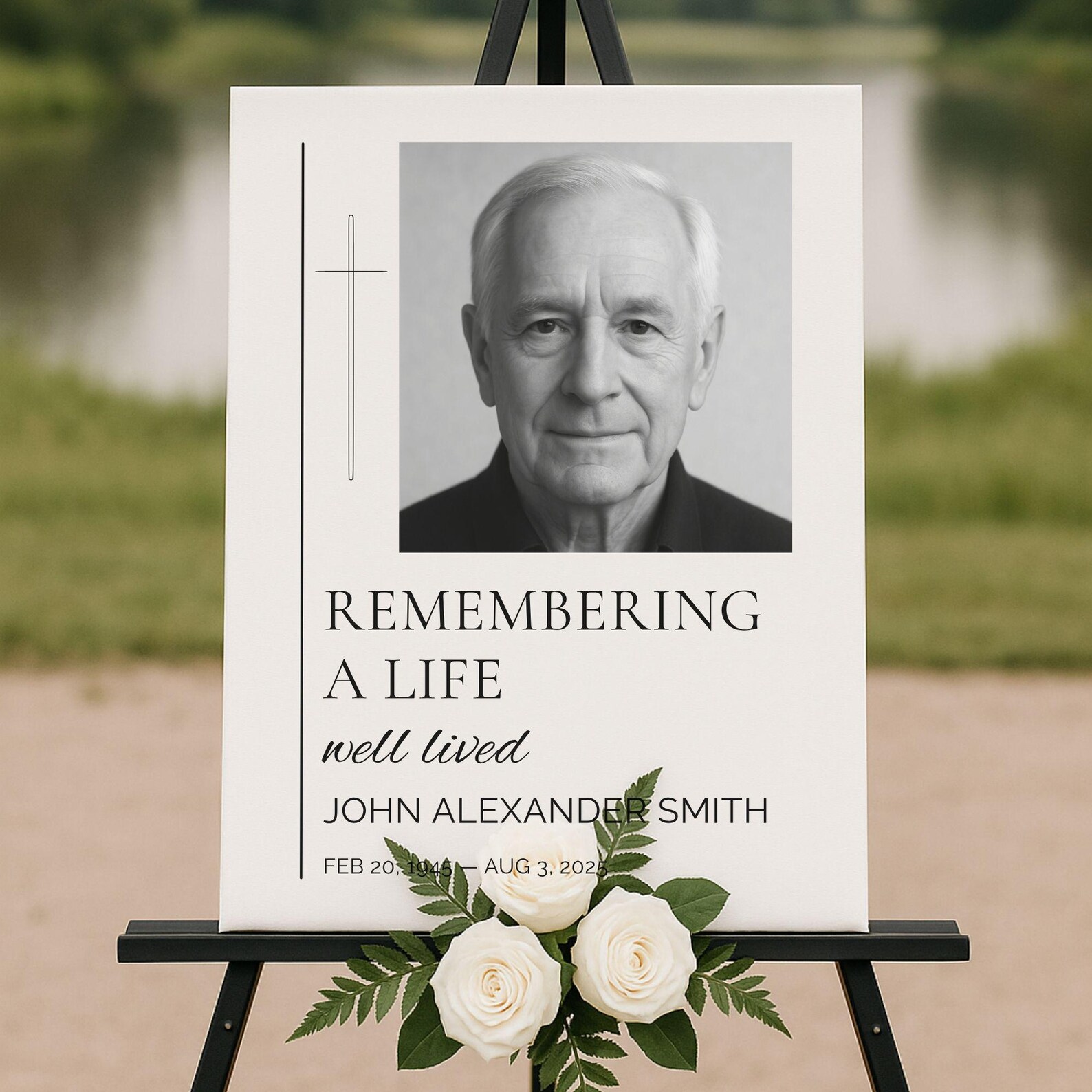 Minimalist Funeral Program Template: Remembering a Life Well Lived ...