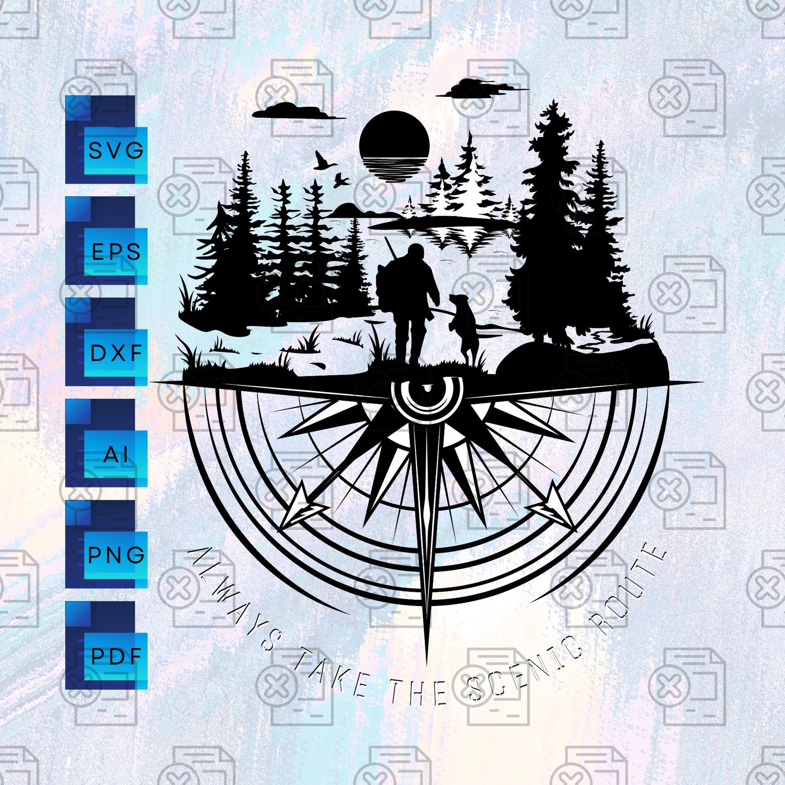 Hunter Goes Hunting SVG Duck Hunt Svg Ducking Fish Svg Duck - Etsy