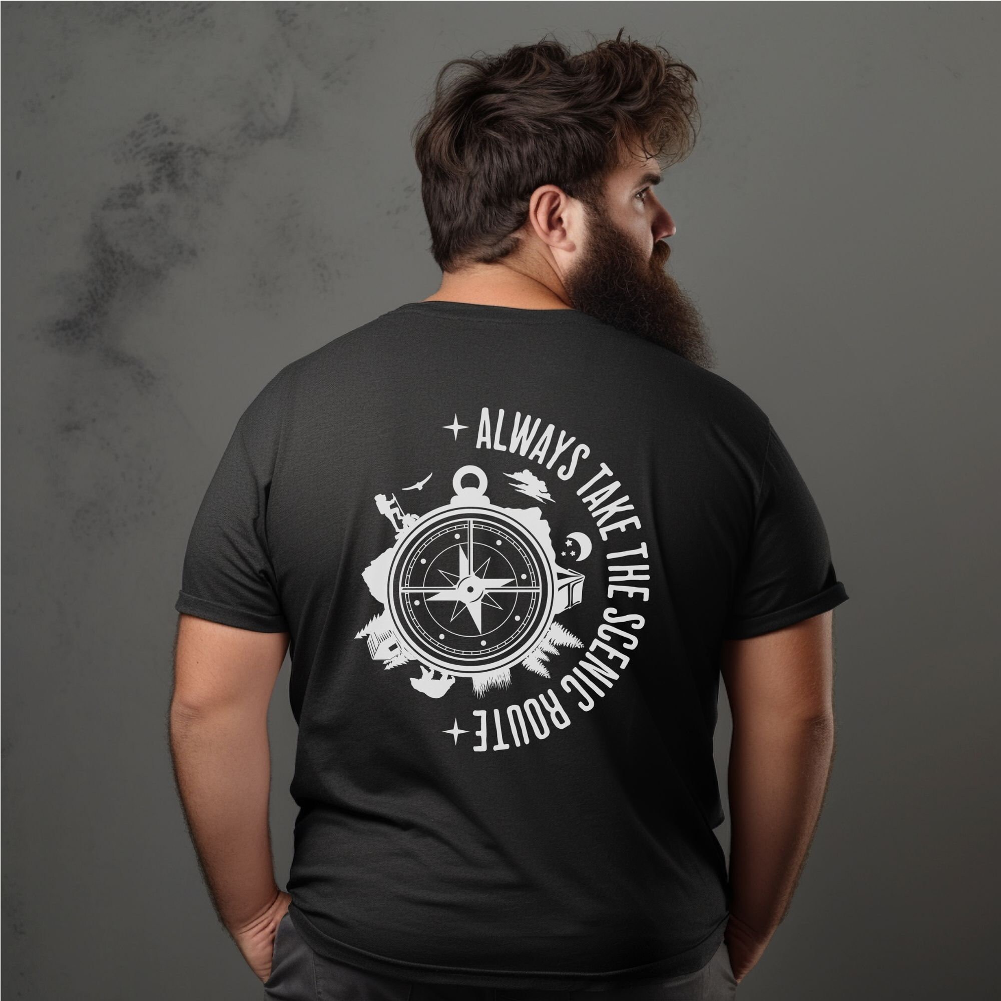 Wilderness Adventure Compass SVG Trees Svg Forest Svg Cricut Mountain ...