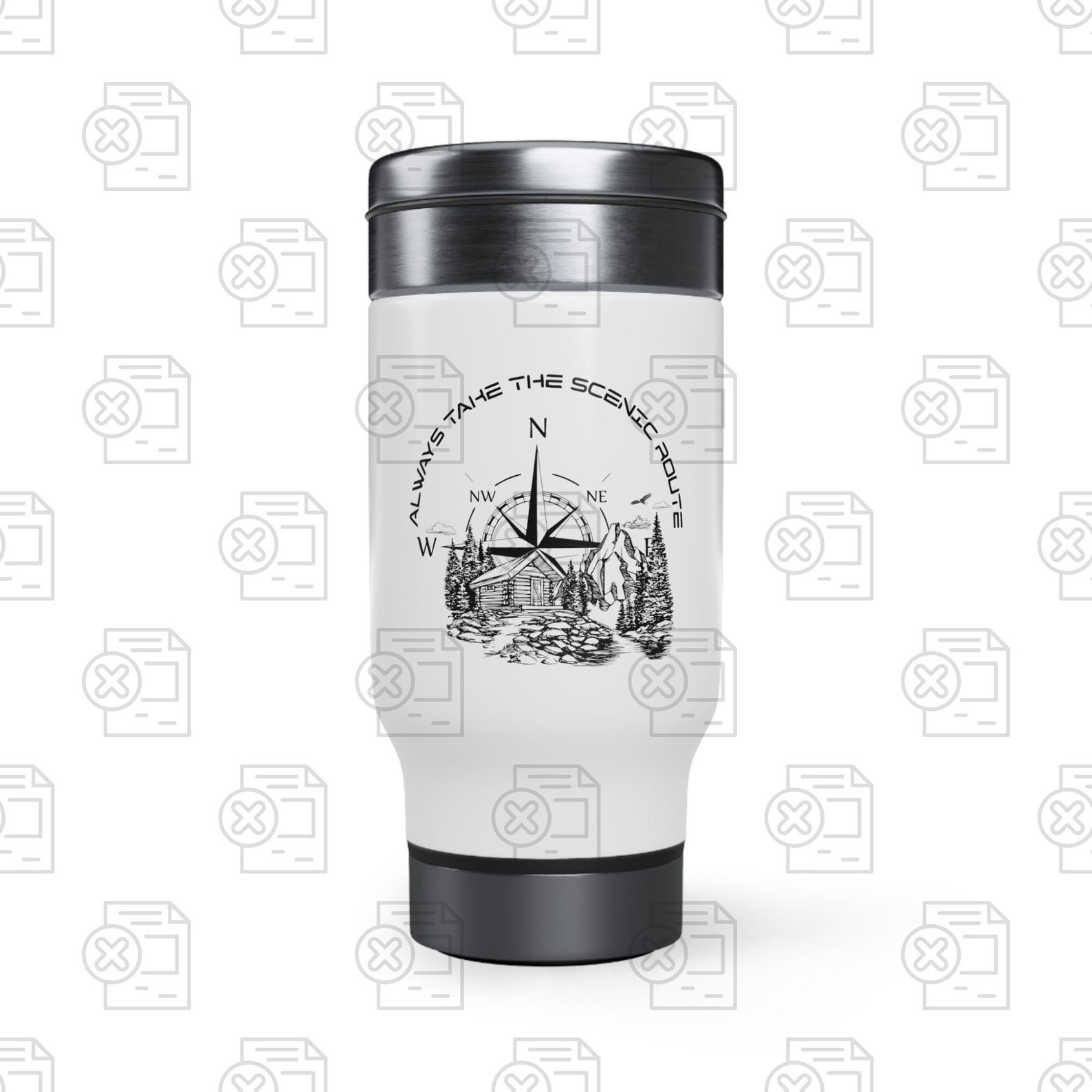 Cabin in the Woods SVG: Scenic Compass Design (digital Download) - Etsy