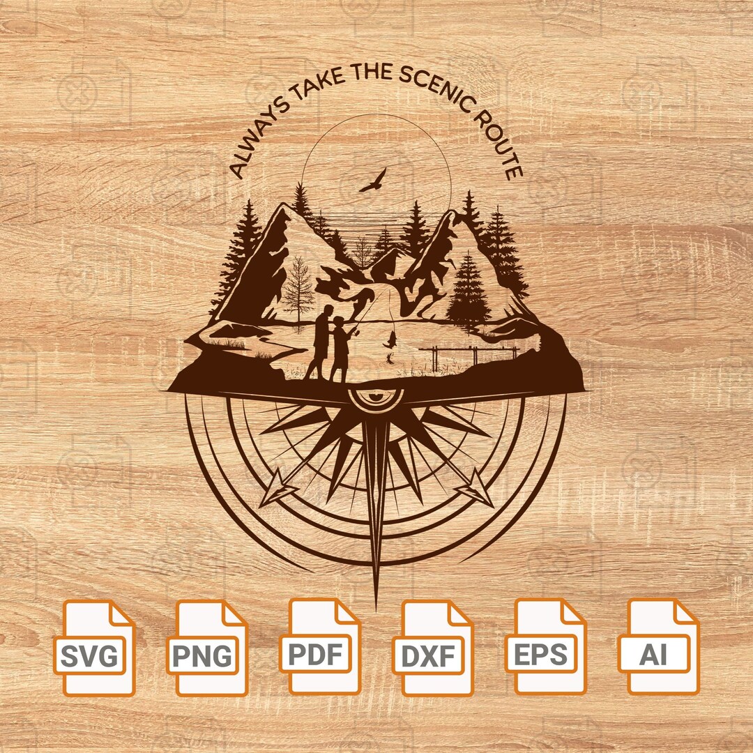 Fisherman Catching Fish SVG, Fishing Father and Son, Bass Fish Svg ...