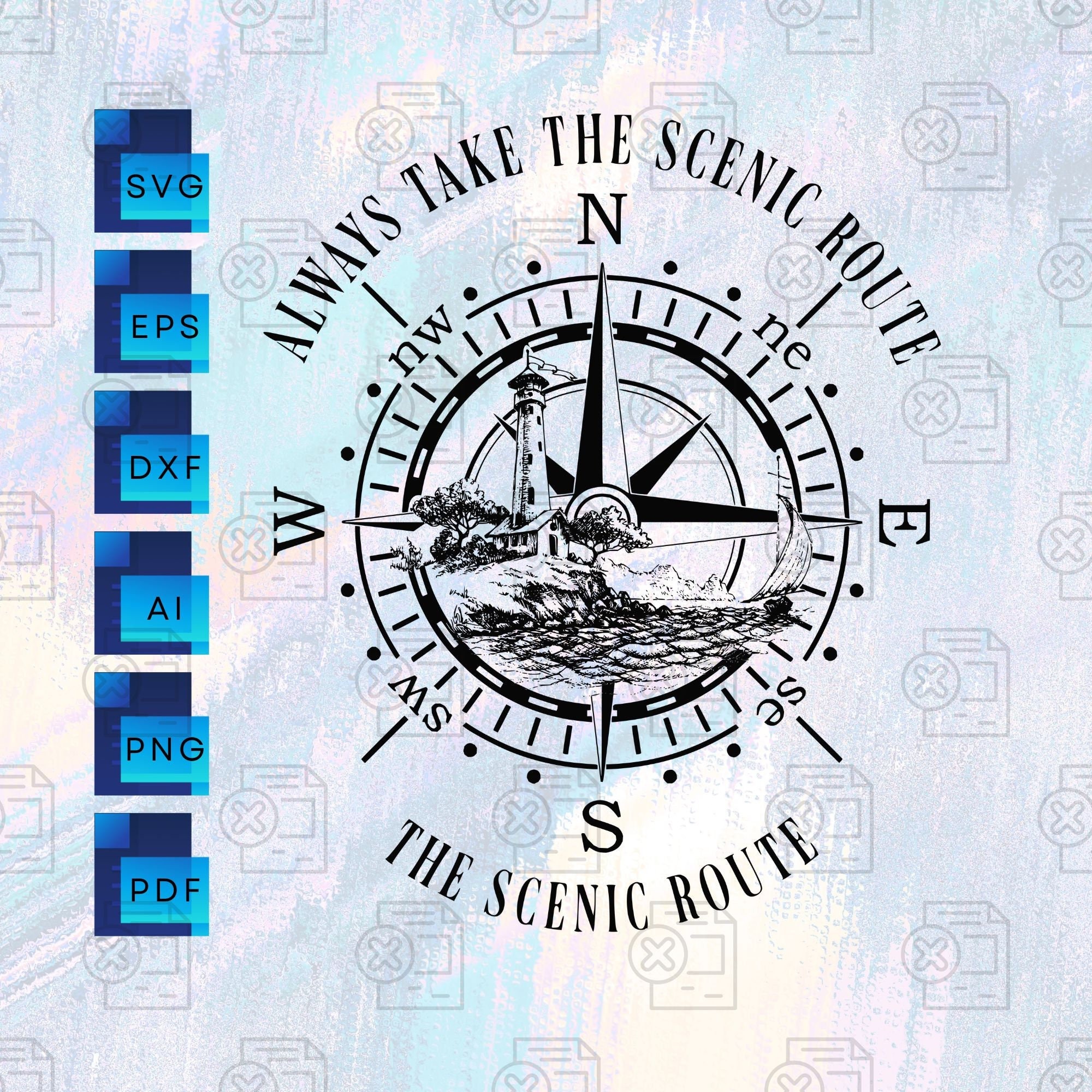 Compass SVG Lighthouse Svg Laser Engrave File Rocky - Etsy Compass SVG Lighthouse Svg Laser Engrave File Rocky - Etsy