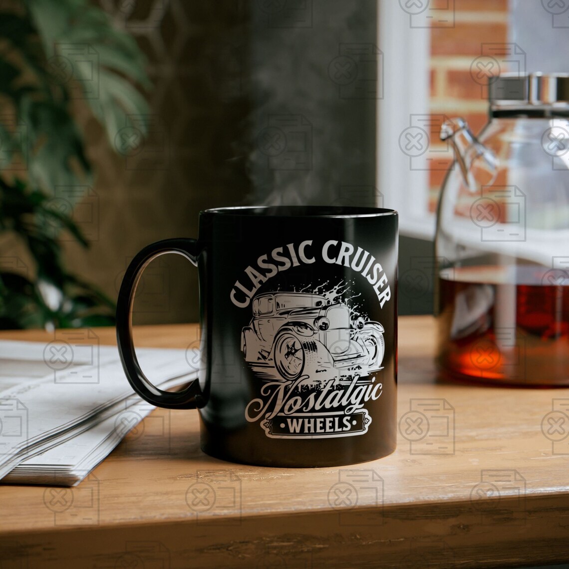 Classic Cruiser SVG Nostalgic Wheels Retro Muscle Car Clipart Vector ...