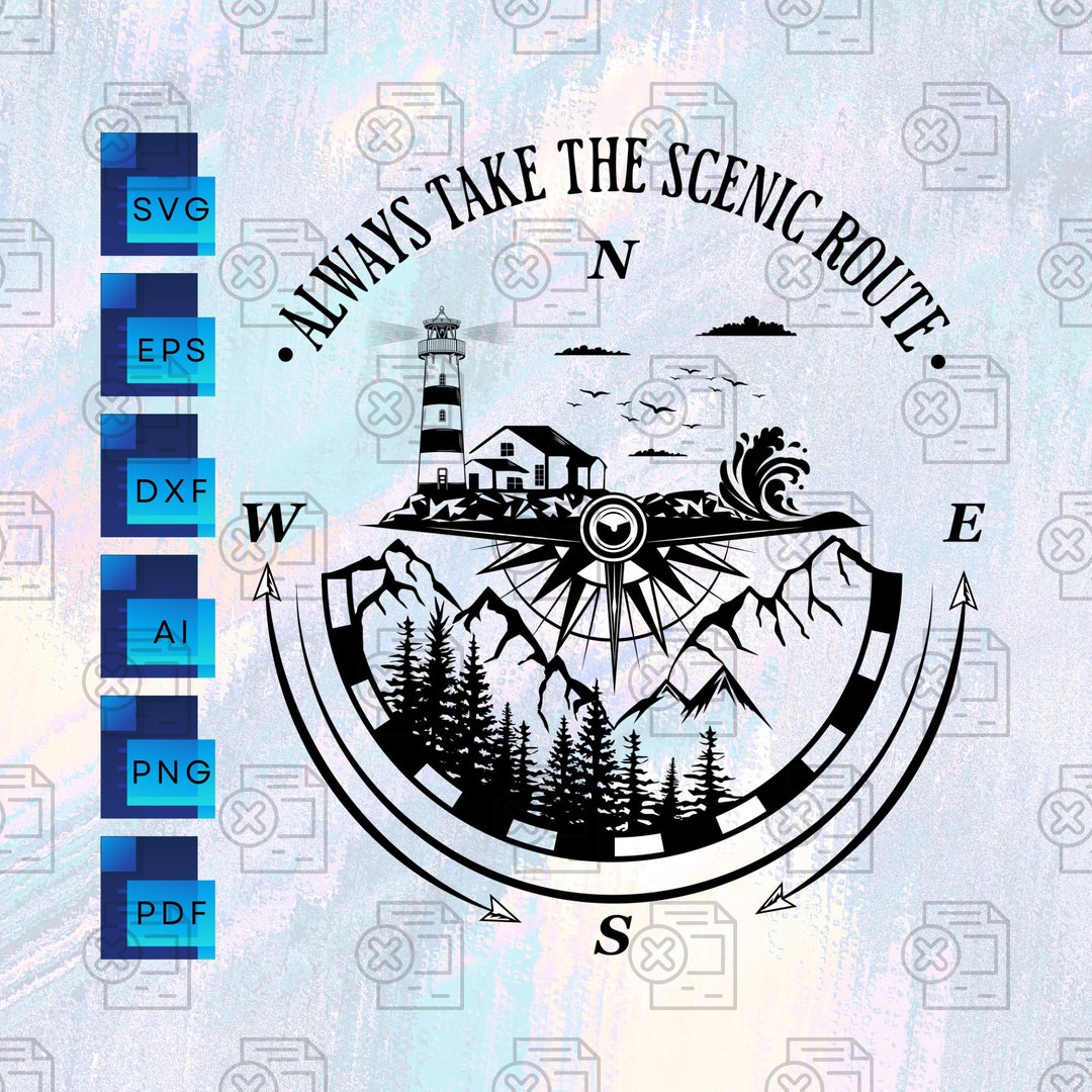 Compass SVG Lighthouse Svg Ocean Svg Adventure Svg Travel - Etsy