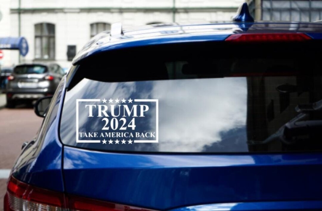 2024 Trump Decal for Car Window or Wall, Take America Back Trump Car ...