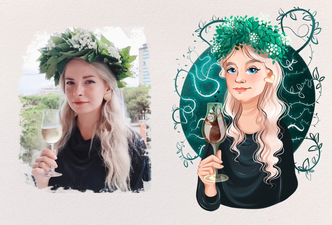Mythical Portrait Personalized Portrait Custom Girl - Etsy
