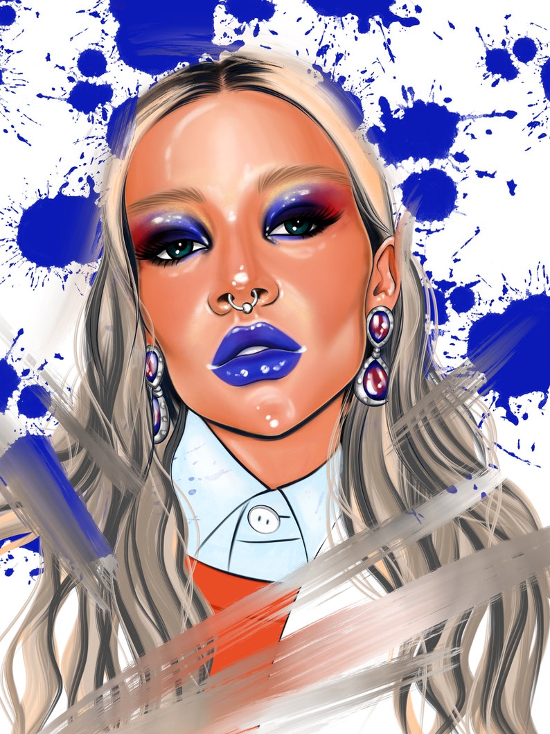 Portrait From Photo Fashion Logo for Store Drawing Logo Design Custom ...