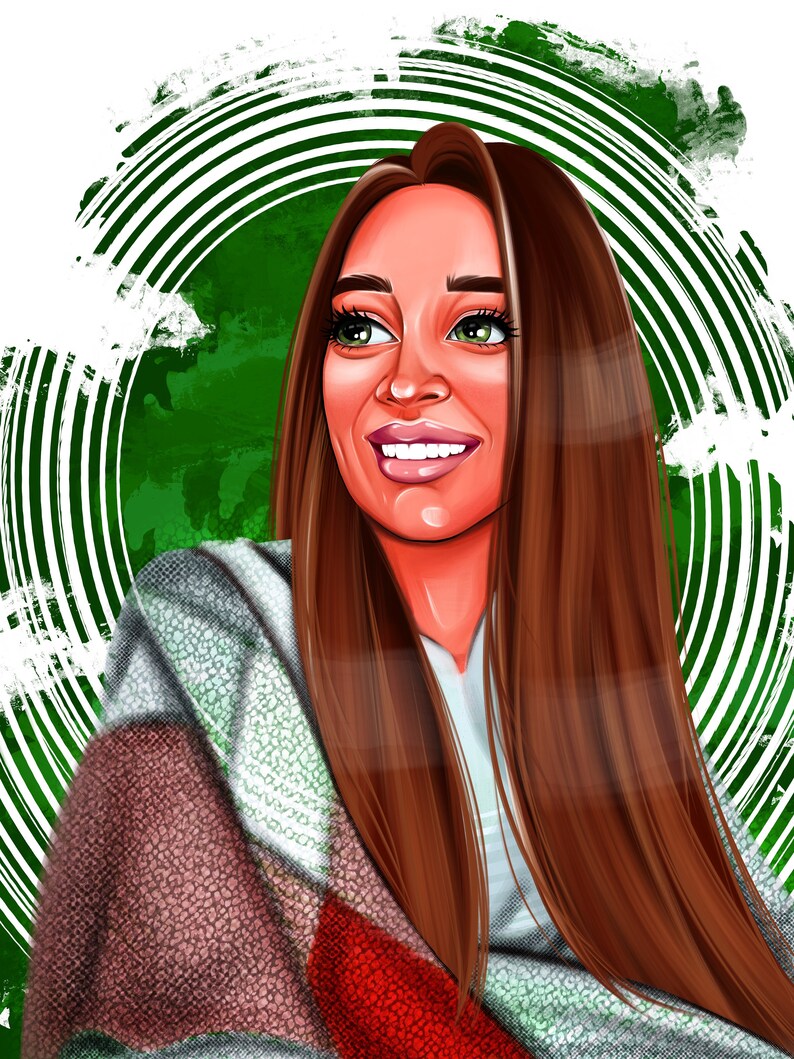 Portrait From Photo Fashion Logo for Store Drawing Logo - Etsy