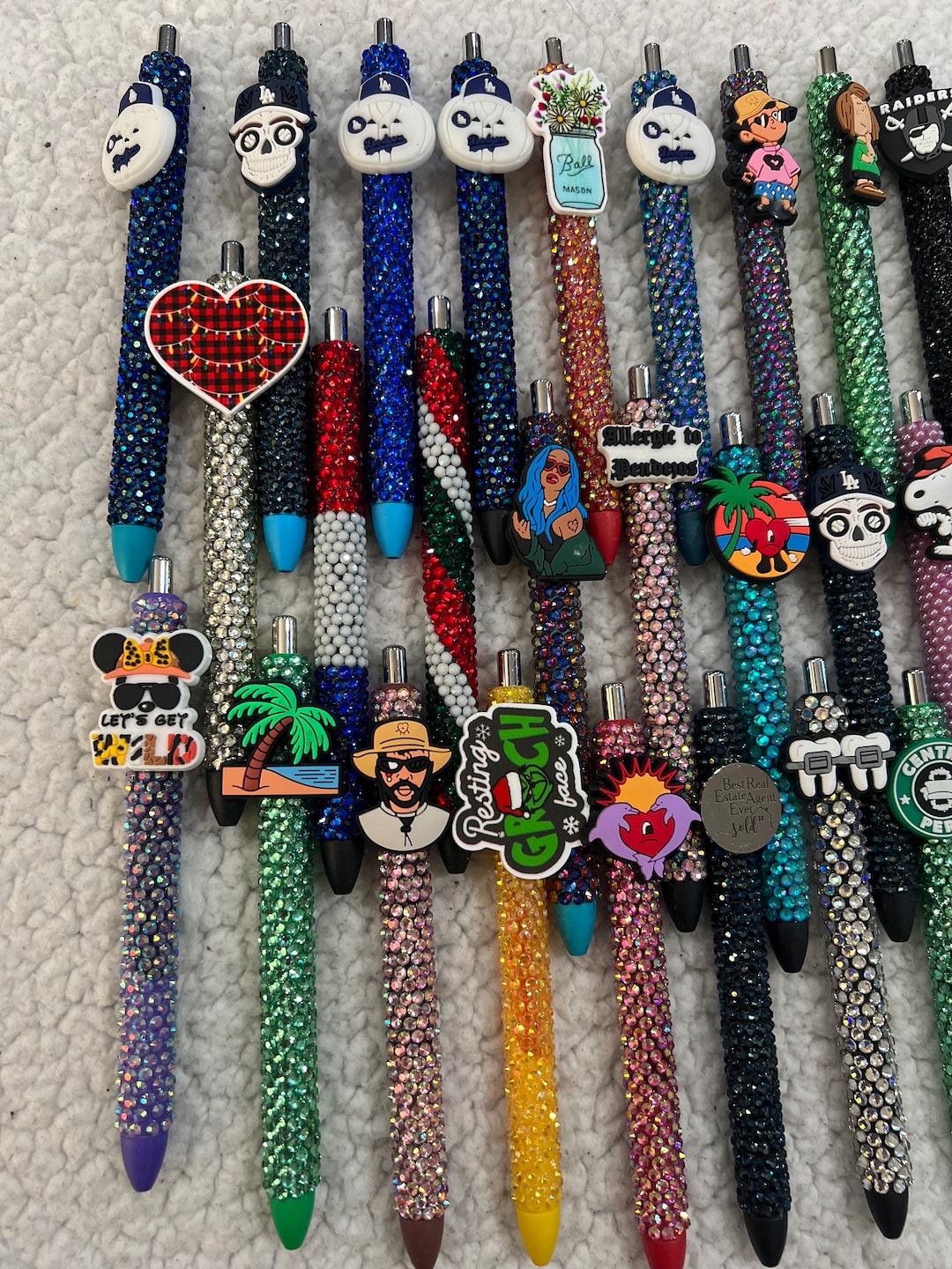 Rhinestone Pens - Etsy