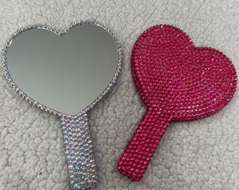 Bedazzled Mirror Rhinestone Mirror Wall Mirror Home Decor Wavy Mirror ...