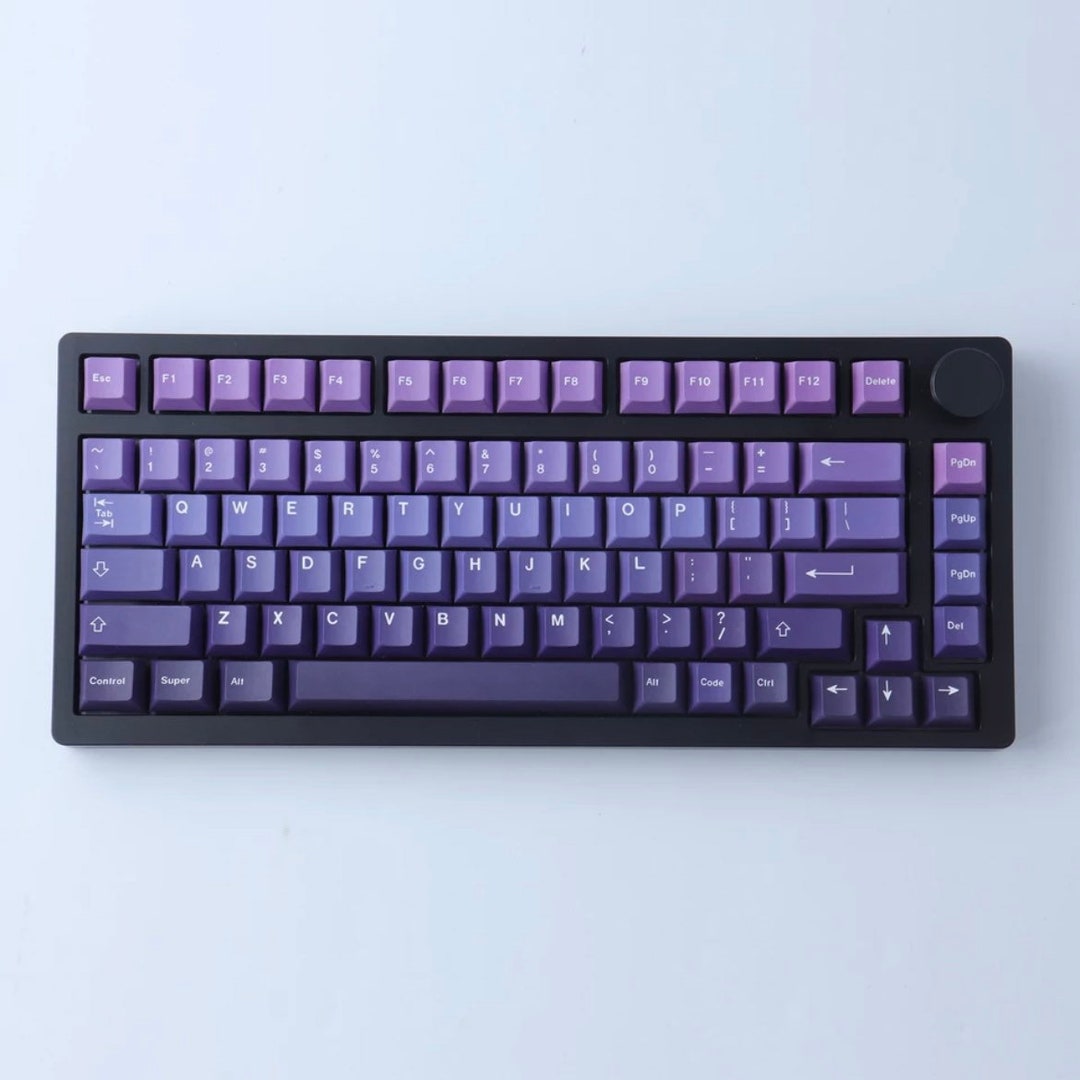 Purple Ombre Keycap Set for Mechanical Keyboard 126 Key Caps Cherry ...