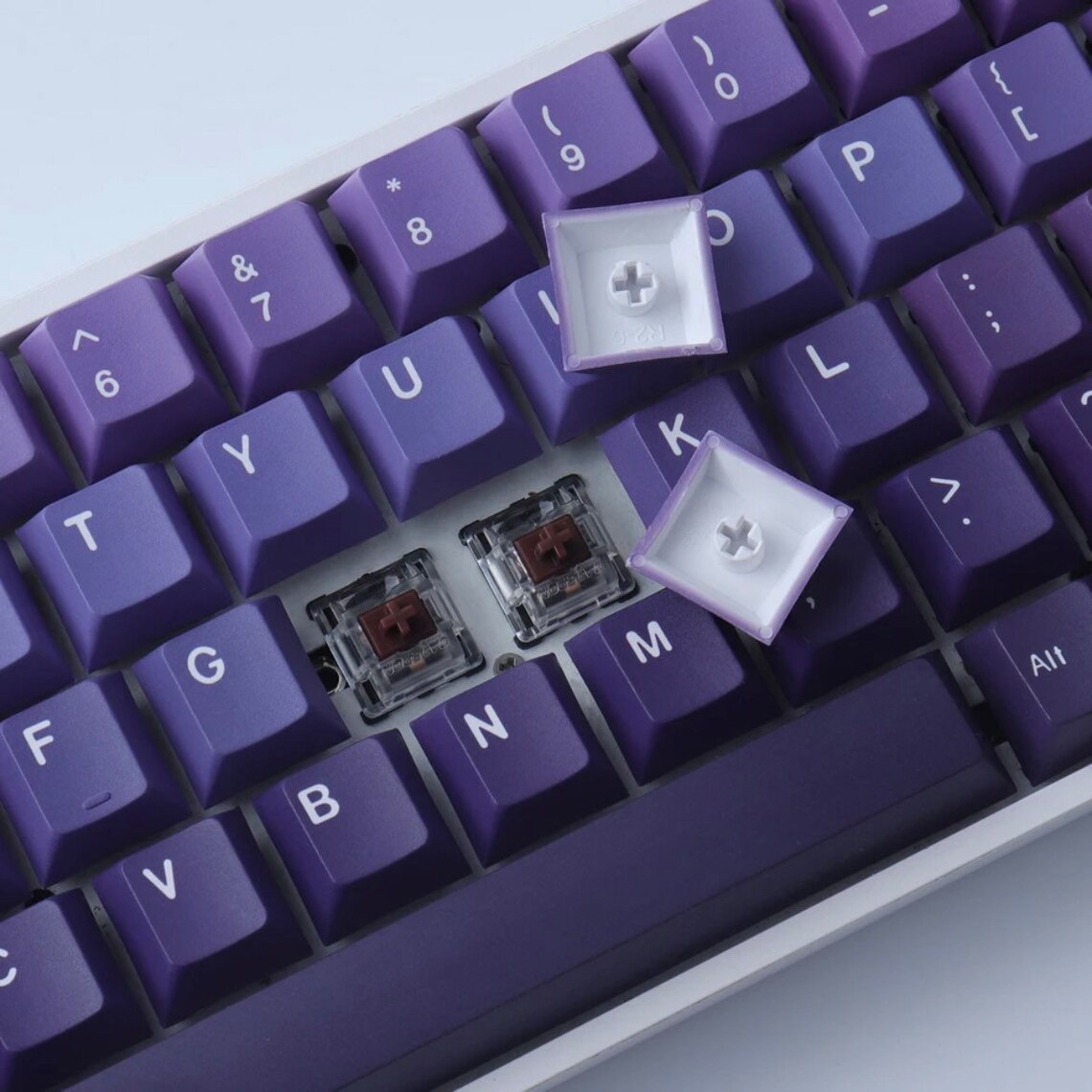 Purple Ombre Keycap Set for Mechanical Keyboard 126 Key Caps - Etsy