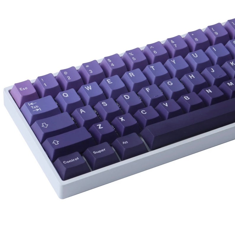 Purple Ombre Keycap Set for Mechanical Keyboard 126 Key Caps - Etsy