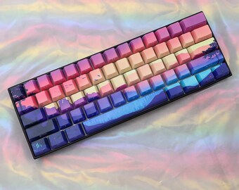 Turquoise Blue Keycap Set for Mechanical Keyboard 120 Cherry Profile ...