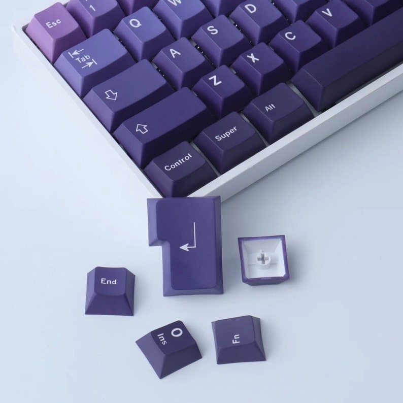 Purple Ombre Keycap Set for Mechanical Keyboard 126 Key Caps - Etsy
