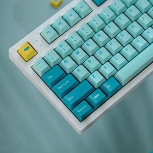 Turquoise Blue Keycap Set for Mechanical Keyboard 120 Cherry Profile ...