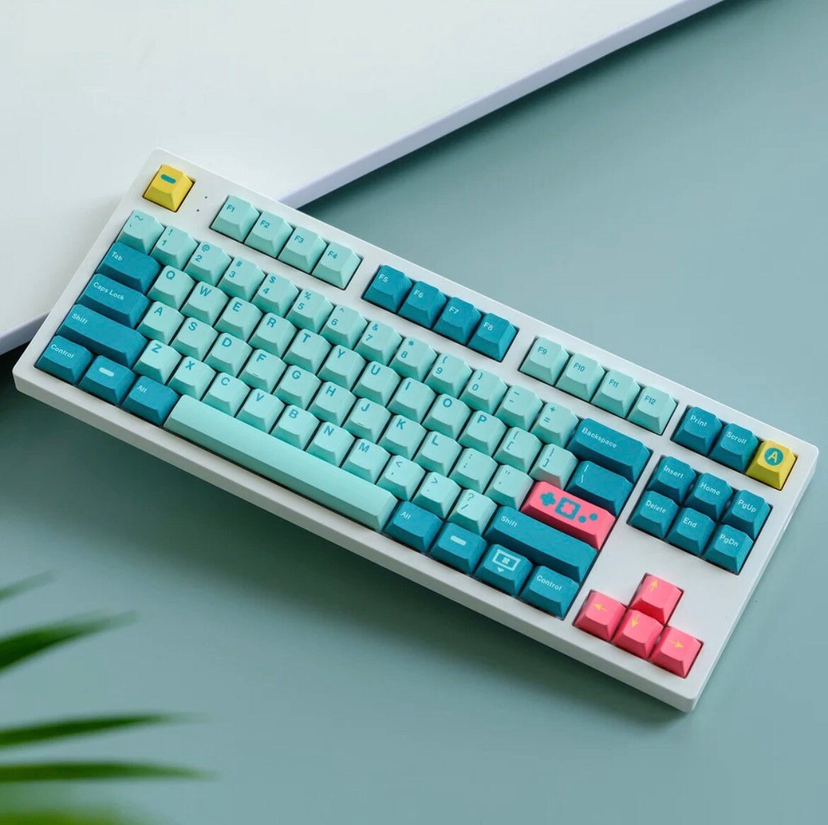 Turquoise Blue Keycap Set for Mechanical Keyboard 120 Cherry Profile ...