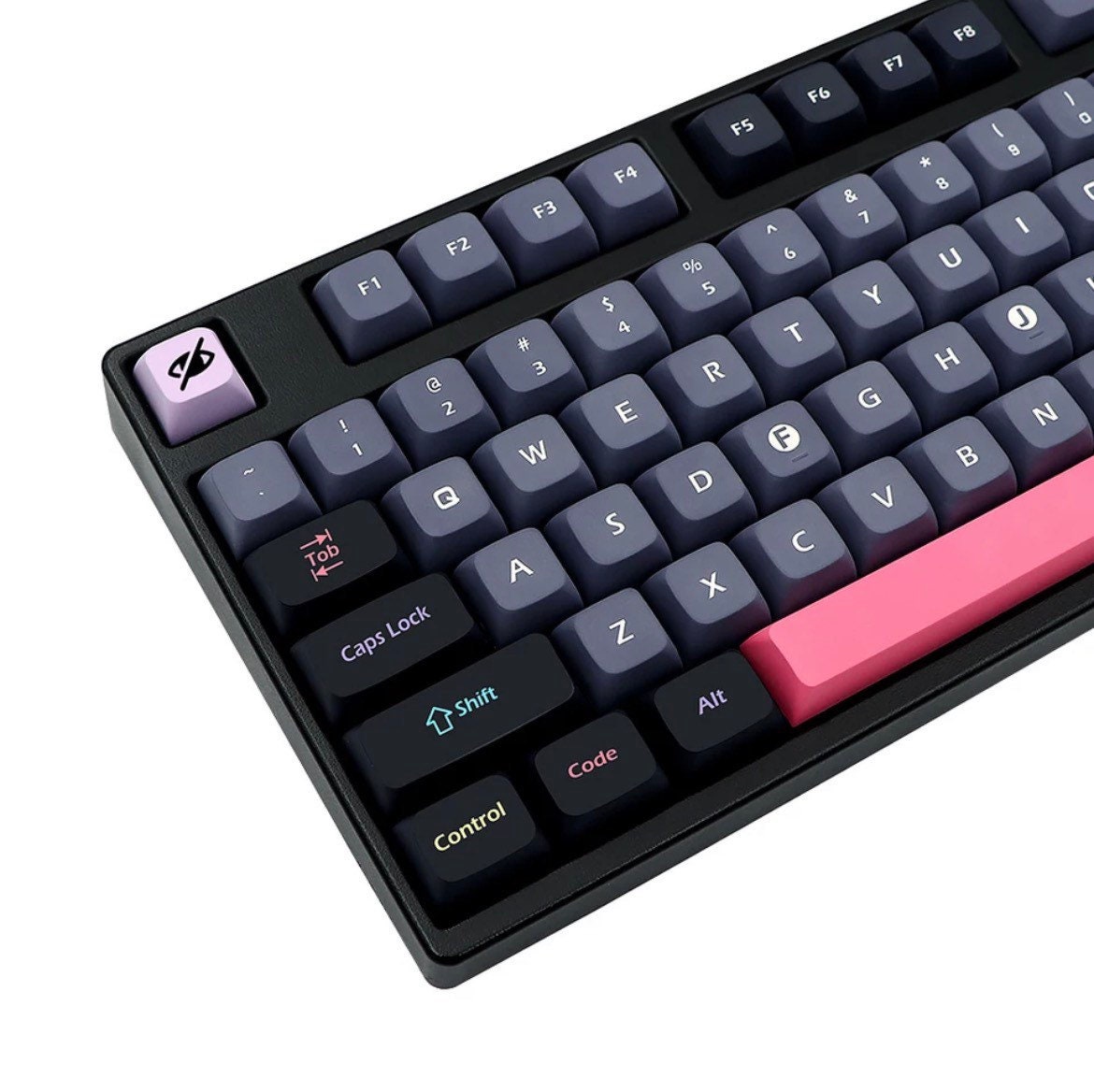 Black & Grey Keycap Set for Mechanical Keyboard 133 Key Caps XDA ...