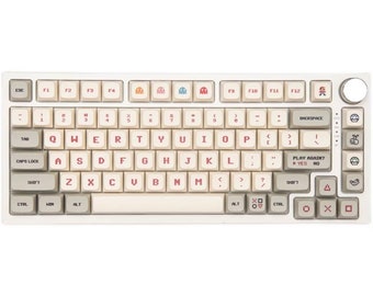 Beige & Brown Tiramisu Themed Keycap Set for Mechanical Keyboard Cherry ...