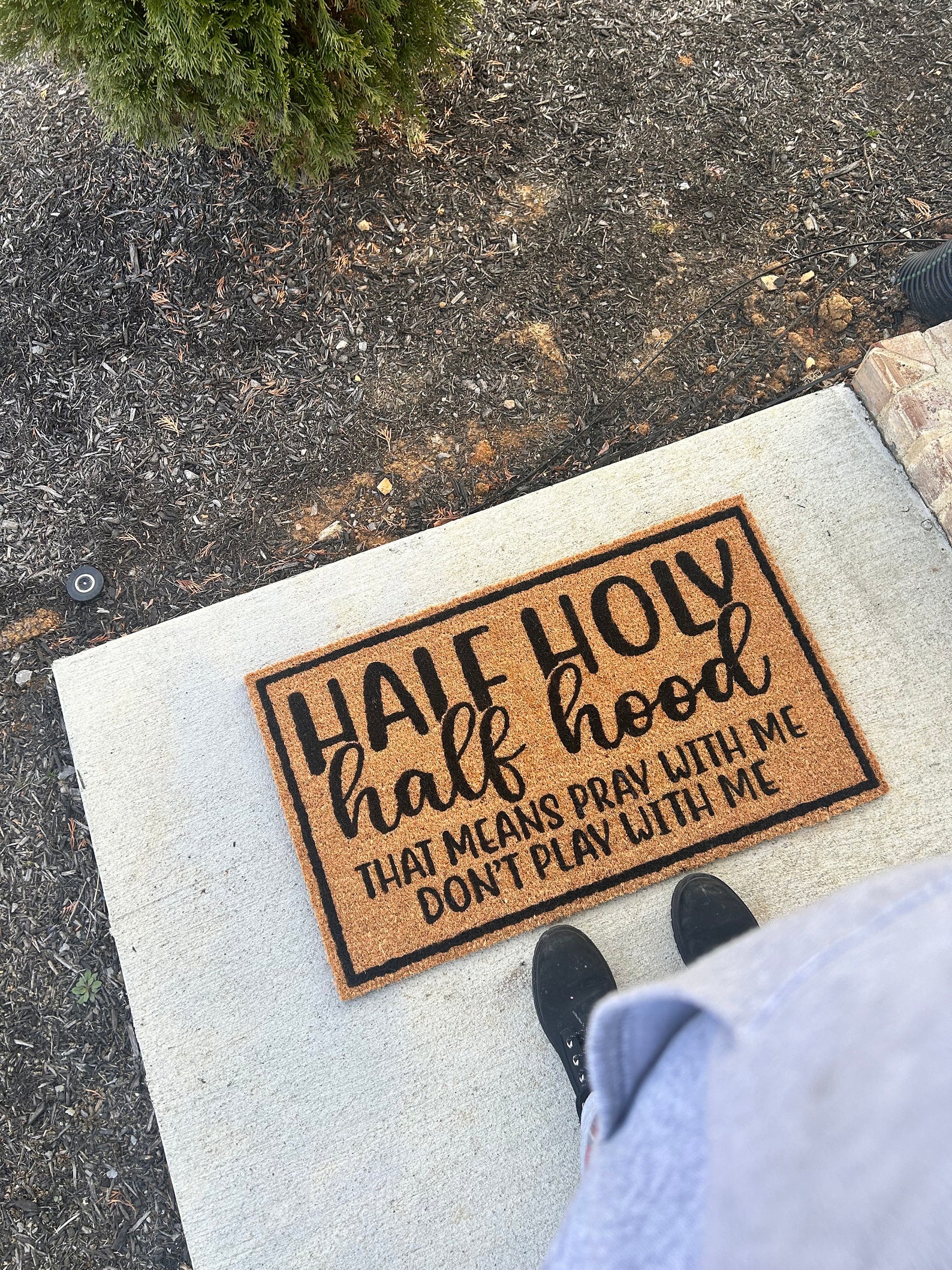 Half Holy Half Hood | Pray With Me Don’t Play With Me | Personalized ...