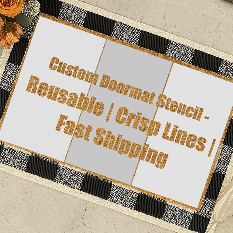 Door Mats and Stencils - Etsy