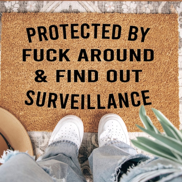 Rude Door Mat - Etsy