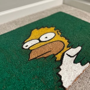 Custom Homer Bush Doormat, Unique Housewarming Gifts for Homeowners ...