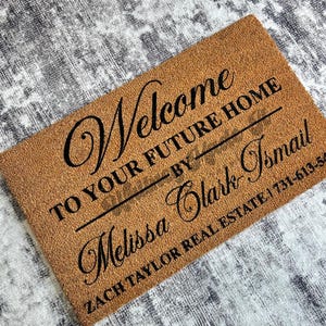 Custom Doormat Open House Door Mat Realtor Gift Business Welcome Mat ...