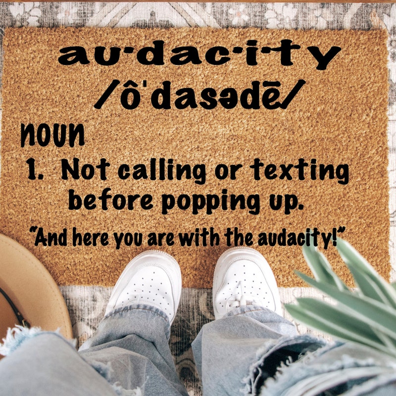 Rude Door Mat - Etsy