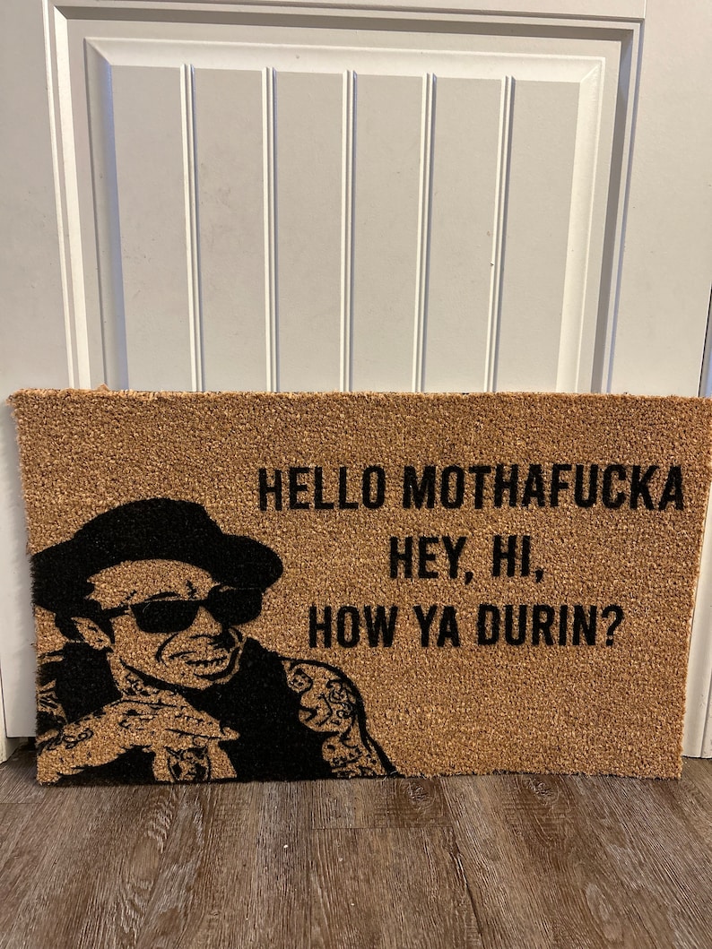 Hello Mothafucka Doormat | Lil Wayne Doormat | Funny Rug | Outdoor Mat ...