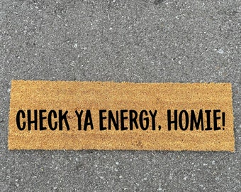 Check Your Energy Before You Come in My Space Mat Doormat Evil Eye ...