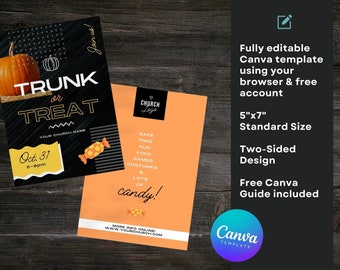 Canva Trunk or Treat Template - Etsy
