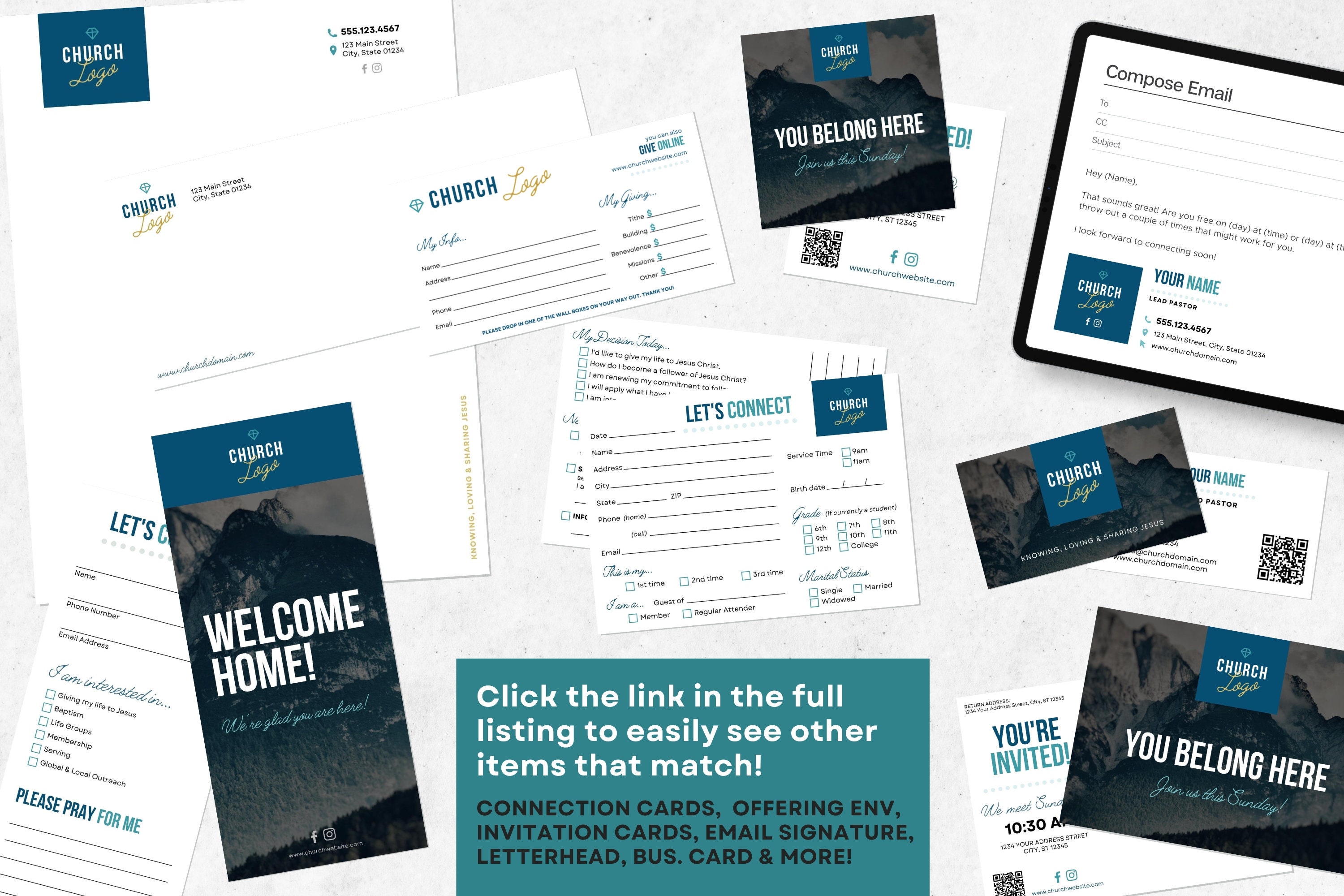 Church Email Signature Canva Template: Modern Ministry Branding ...
