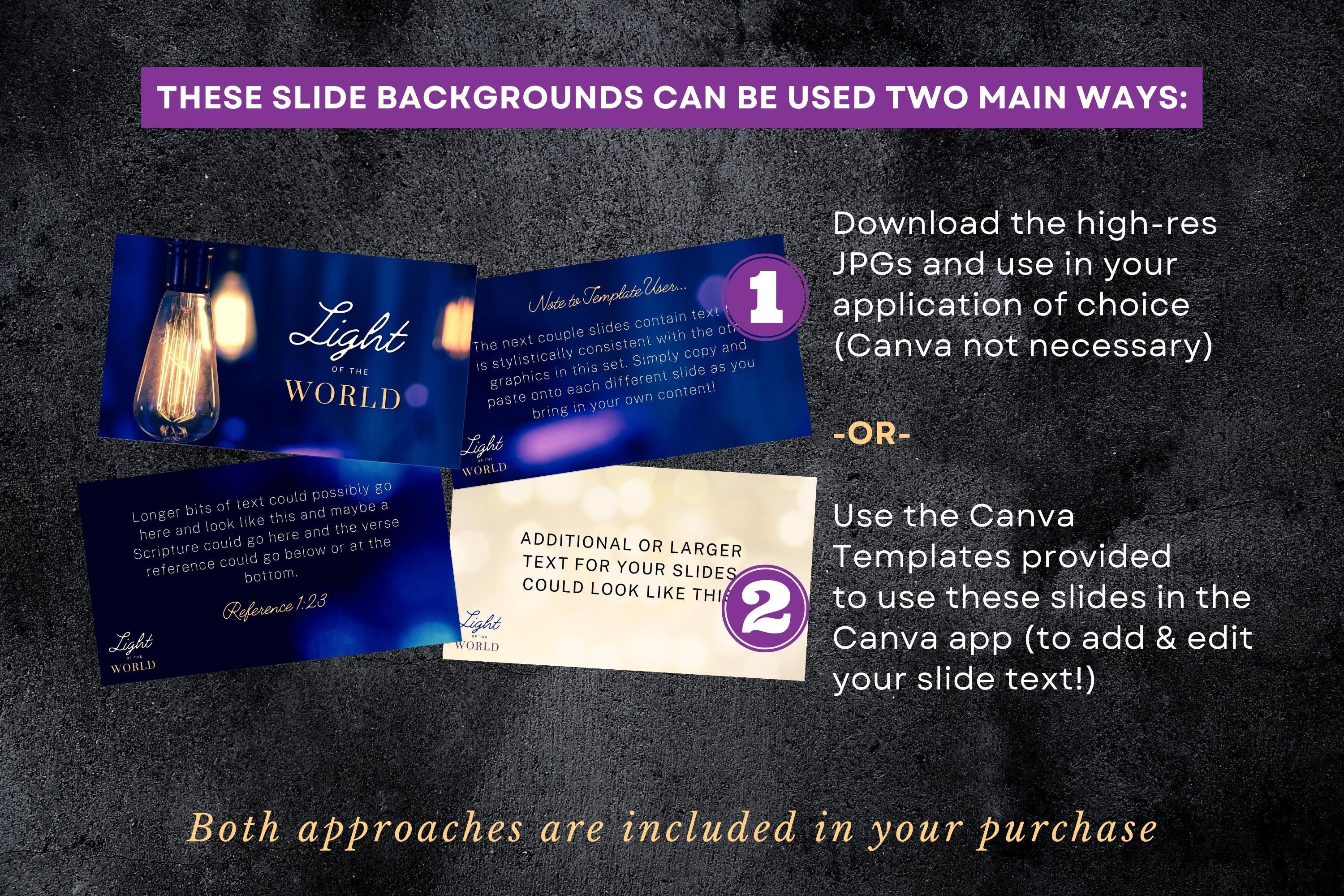 Christmas Slides, Editable Canva Template, Light Bulb, Lights ...