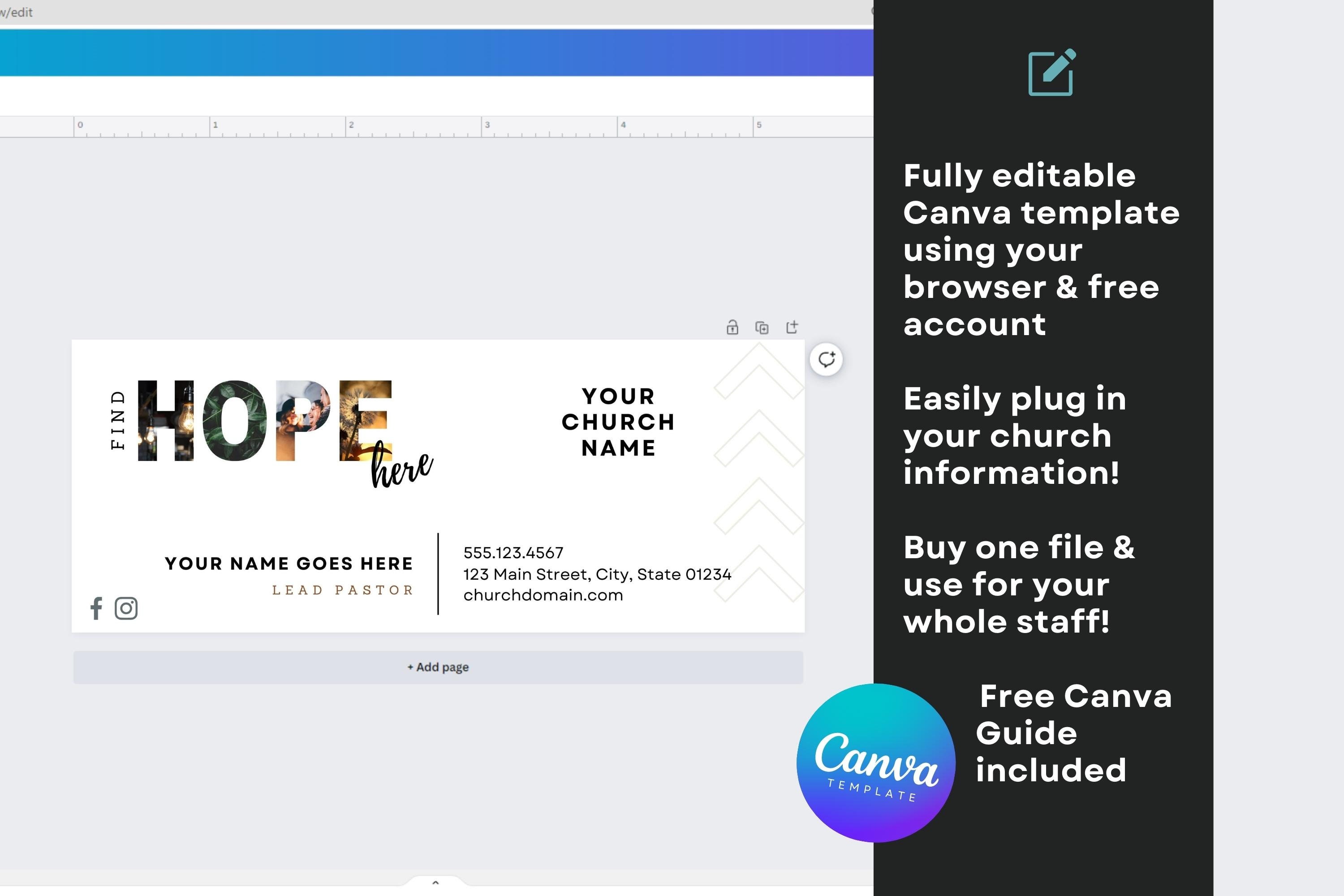 Church Email Signature Canva Template: Modern Ministry Branding ...