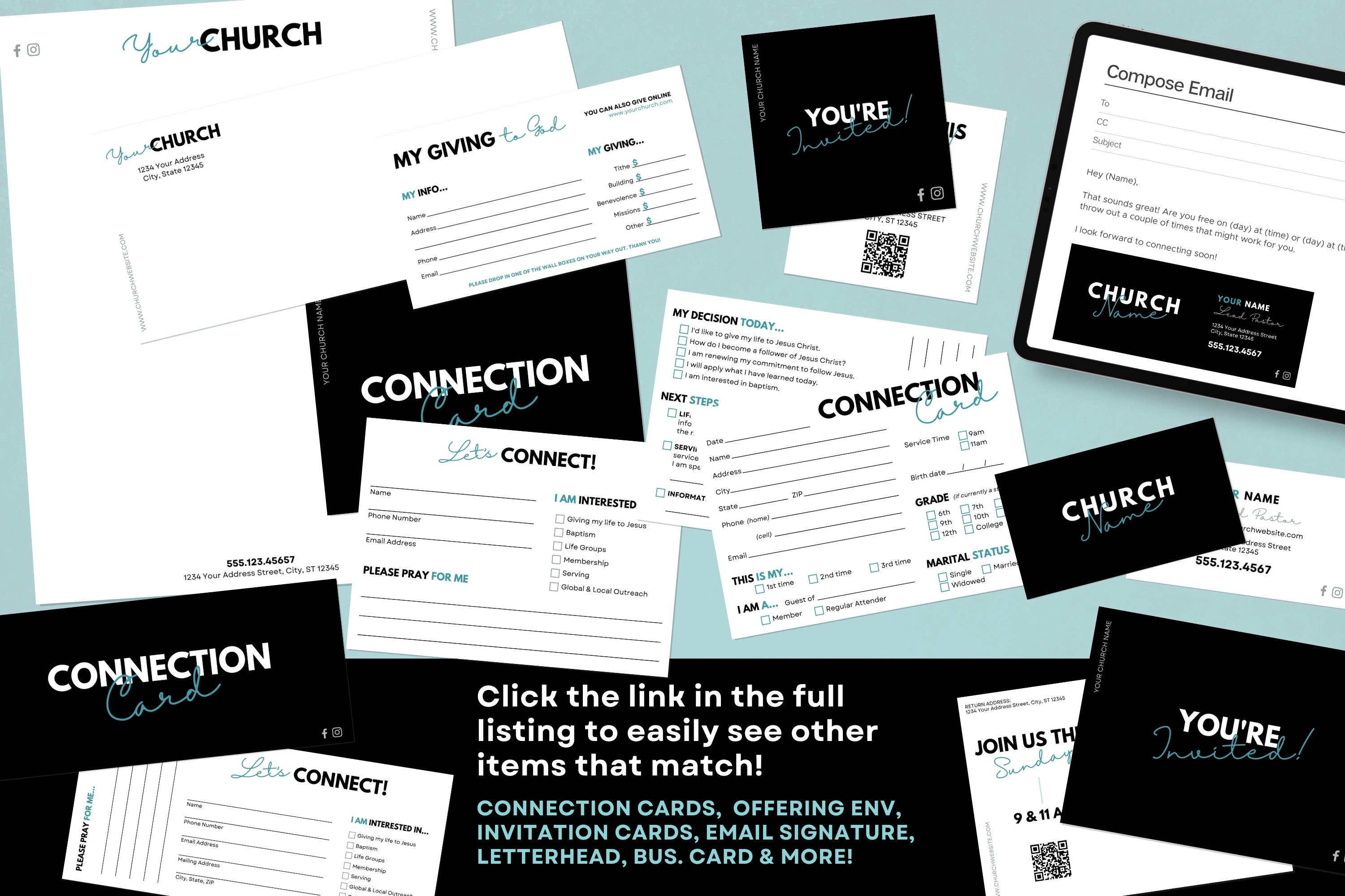 Offering Envelope Canva Template, Tithing Envelope, Editable Offering ...