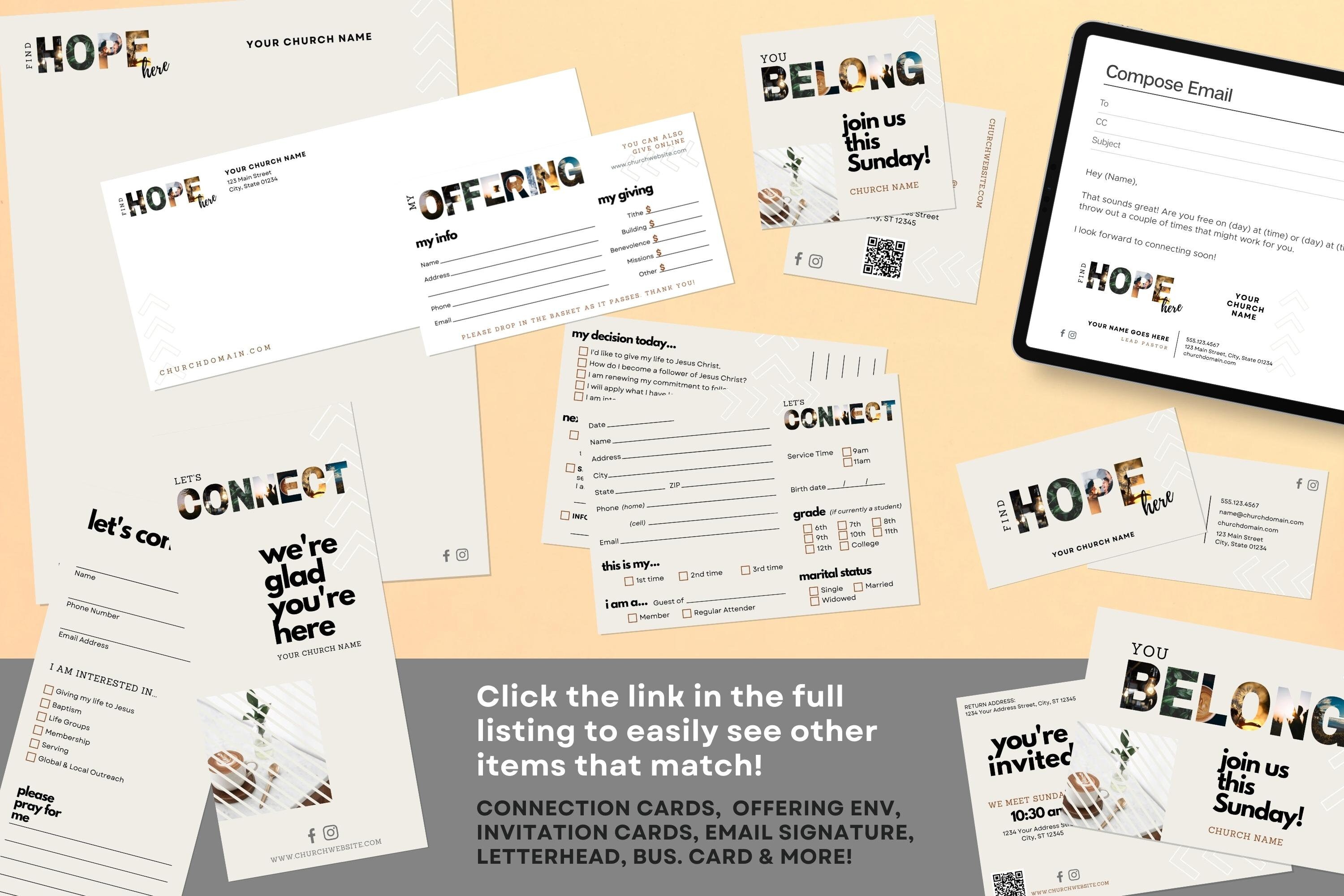 Editable Offering Envelope Canva Template: Church Tithe Collection ...